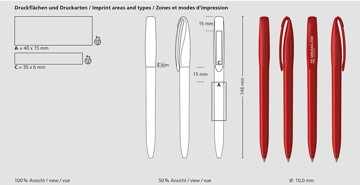 Klio-Eterna – Promotional ballpoint pens ‘Made in Germany’