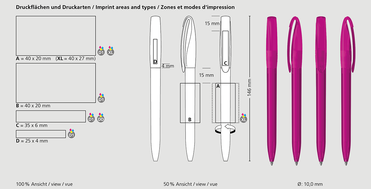 Klio-Eterna – Promotional ballpoint pens ‘Made in Germany’