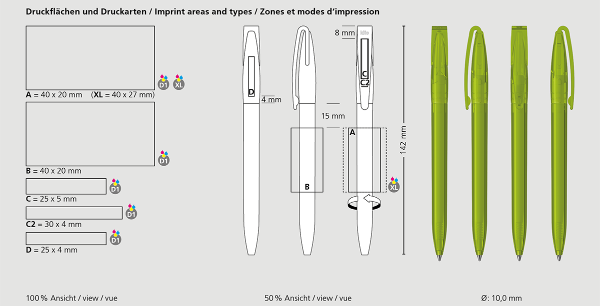Klio-Eterna – Promotional ballpoint pens ‘Made in Germany’