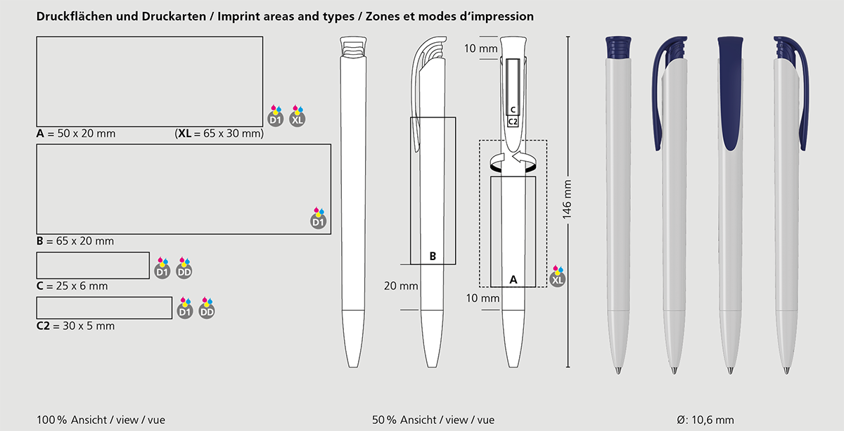 Klio-Eterna – Promotional ballpoint pens ‘Made in Germany’
