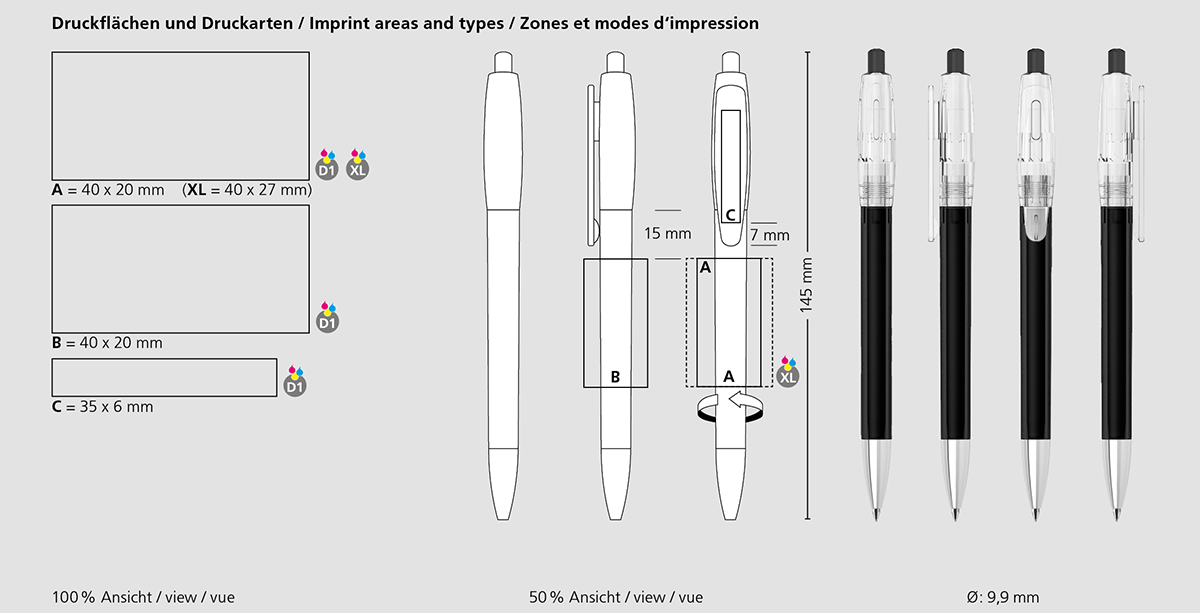 Klio-Eterna – Promotional ballpoint pens ‘Made in Germany’