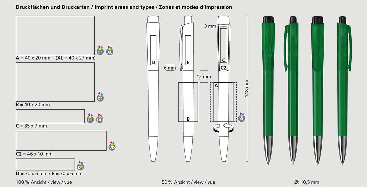 Klio-Eterna – Promotional ballpoint pens ‘Made in Germany’