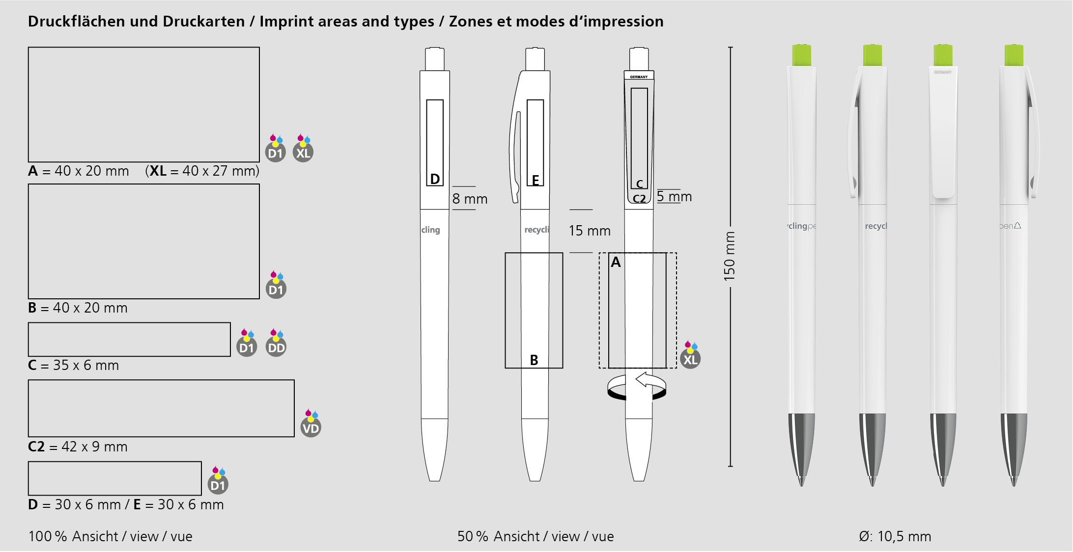 Klio-Eterna – Promotional ballpoint pens ‘Made in Germany’