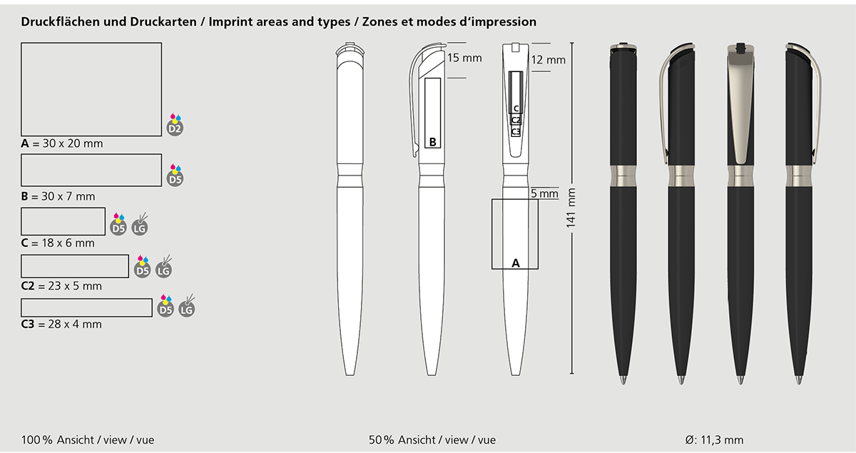 Klio-Eterna – Promotional ballpoint pens ‘Made in Germany’