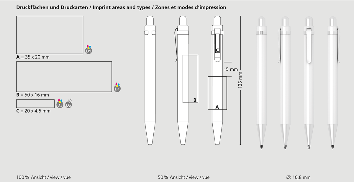 Klio-Eterna – Promotional ballpoint pens ‘Made in Germany’